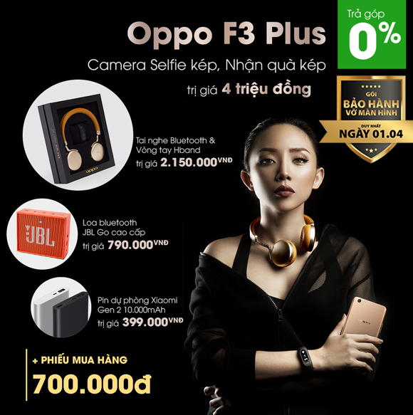 Đặt mua Oppo F3 Plus