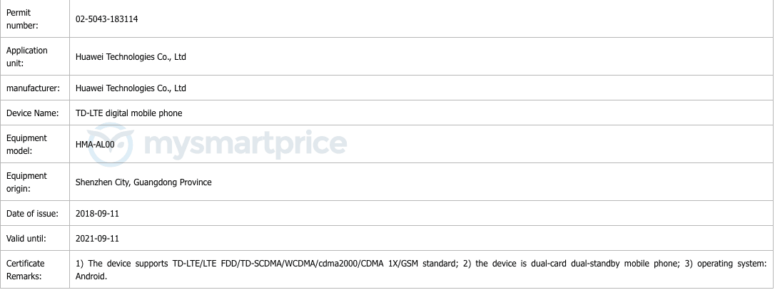 Huawei Mate 20, 20 Pro và Porsche Design được chứng nhận tại Trung Quốc ...