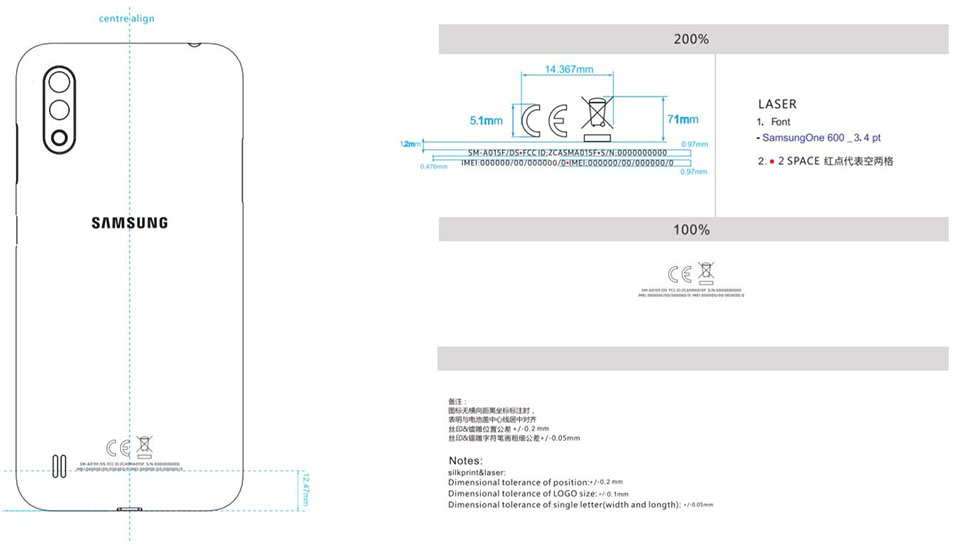 Smartphone lạ Galaxy A01 vừa được FCC phê duyệt với pin 3,000 mAh ...