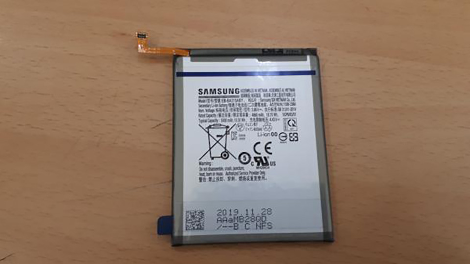 Galaxy A31 được xác nhận có pin “khủng” 5,000 mAh