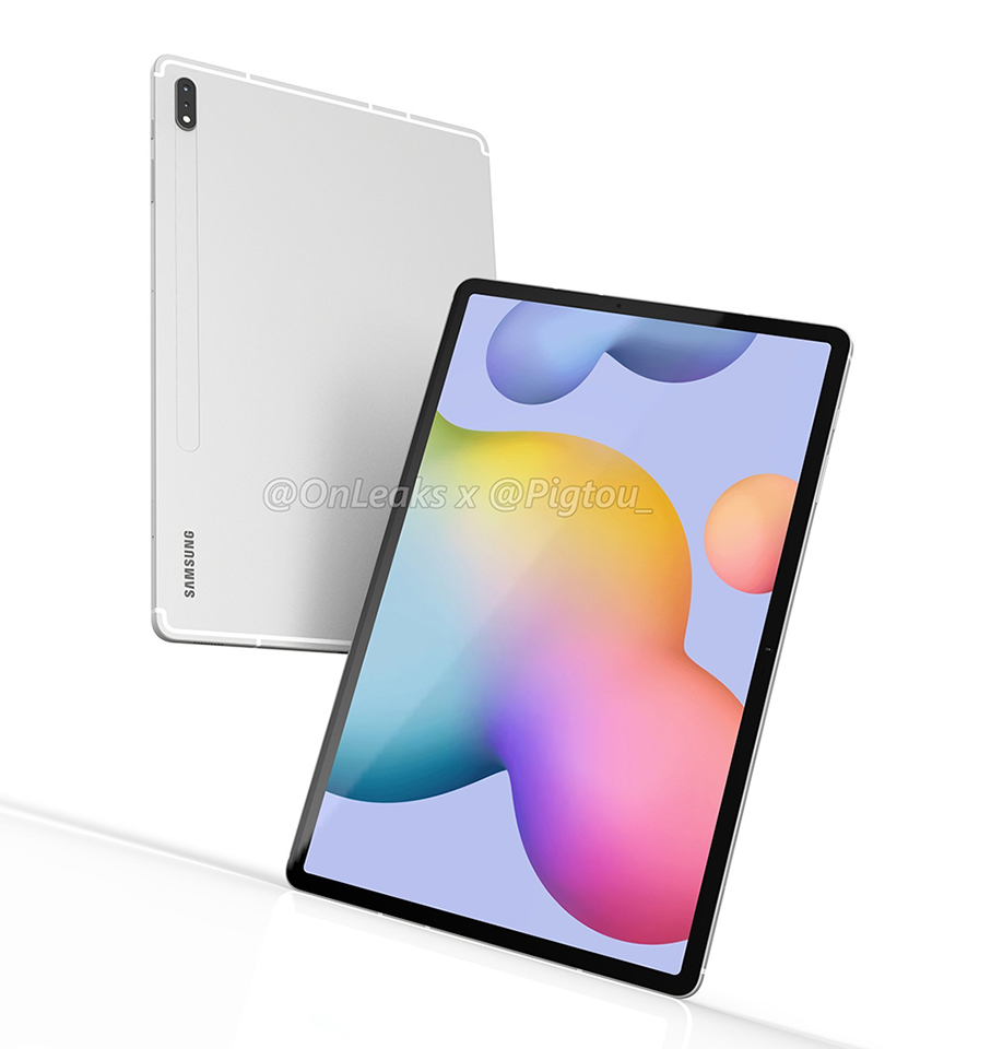 Galaxy Tab S7+ lộ ảnh render sắc nét trước ngày ra mắt