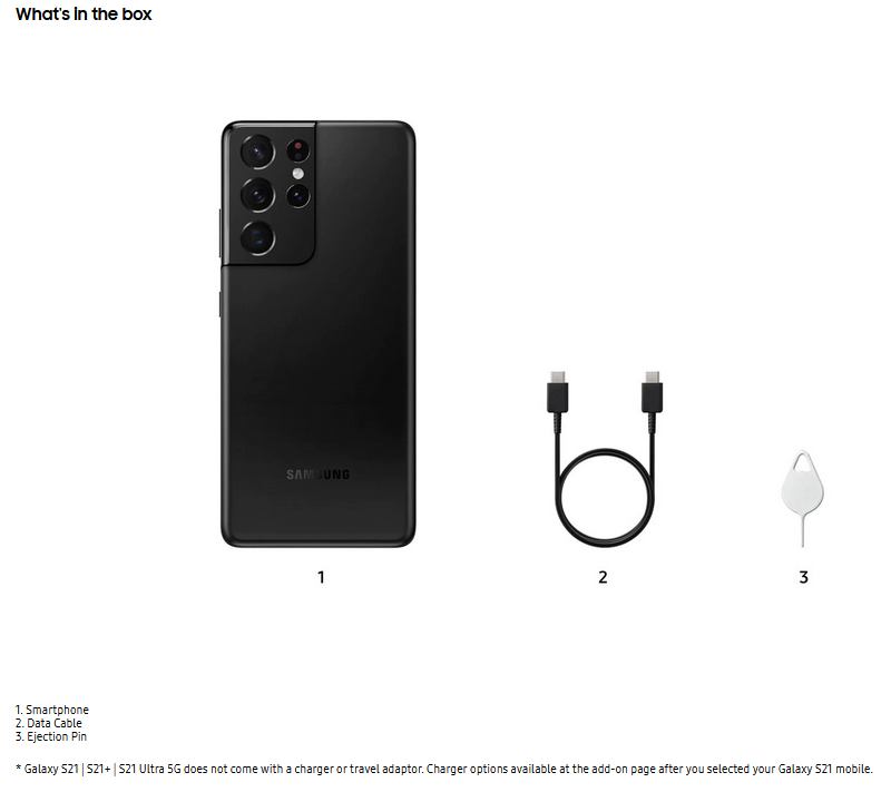 Samsung xác nhận Galaxy S21 bản Trung Quốc có tặng kèm củ sạc