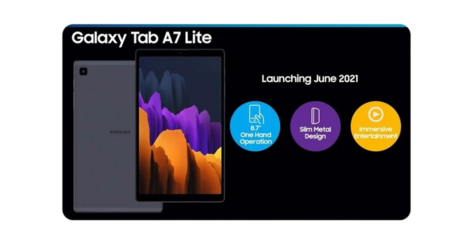 Rò rỉ thông số kỹ thuật của Samsung Galaxy Tab A7 Lite trước khi ra mắt