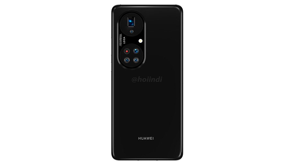 Huawei P50 Pro+ lộ ảnh render sắc nét với thiết kế camera màu đỏ tươi