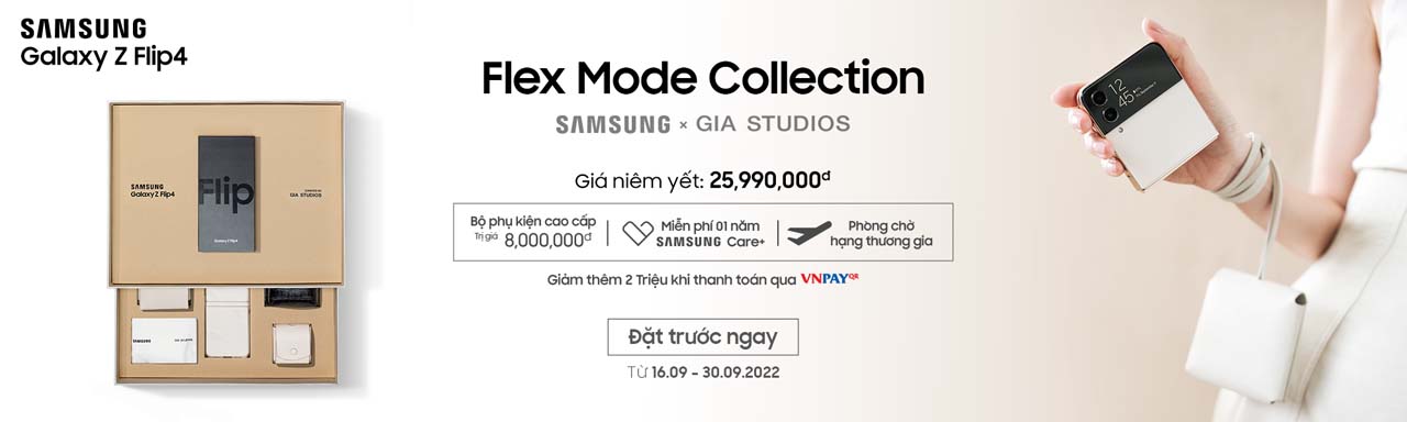 Samsung ra mắt bộ sưu tập giới hạn Galaxy Z Flip4 Flex Mode Collection