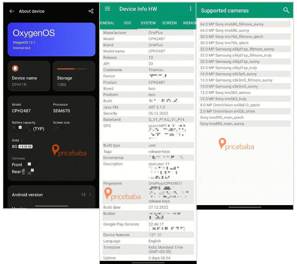 OnePlus 11R lộ cấu hình với chip Snapdragon 8+ Gen 1, pin 5000 mAh và ...