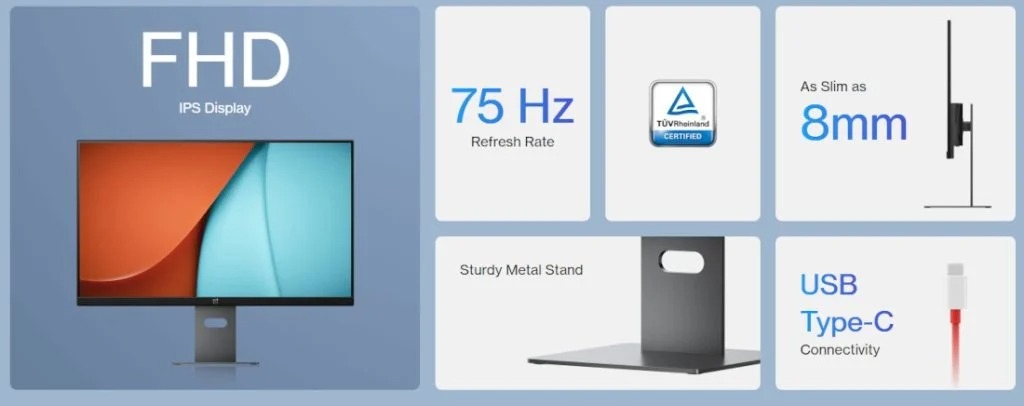 OnePlus Monitor E 24 ra mắt: IPS 24 inch, 75Hz, có cổng USB-C, giá 3.5 ...