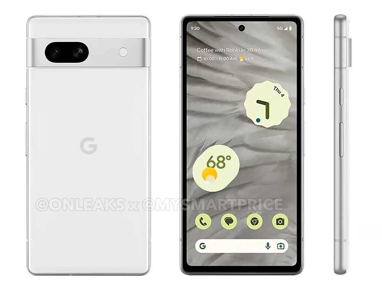 Google Pixel 7a lộ diện rõ nét trong loạt ảnh render mới