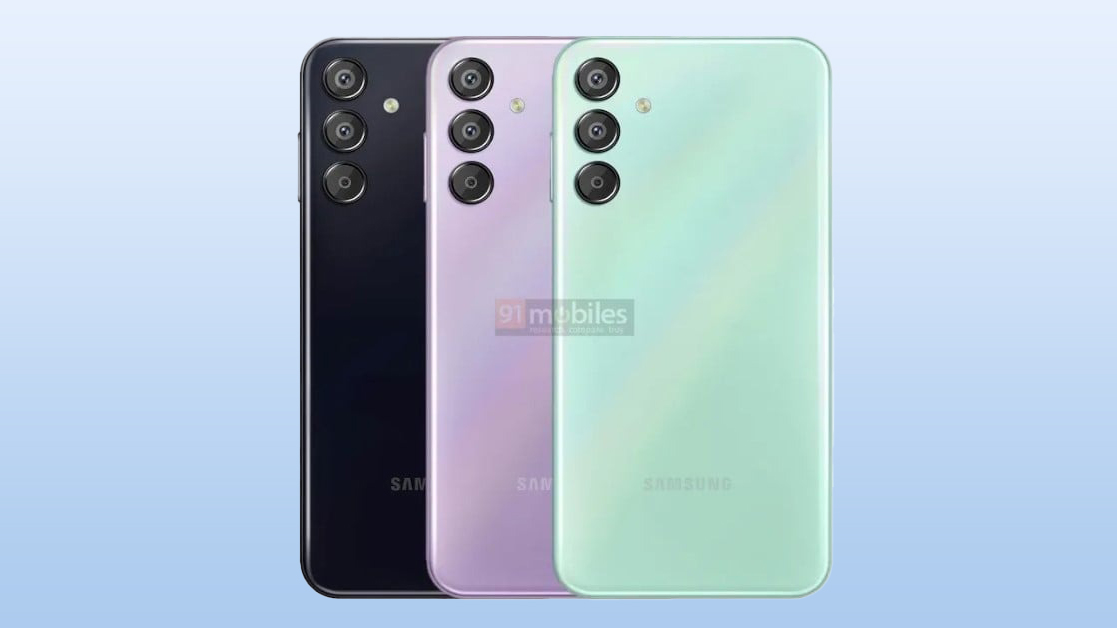 Galaxy F15 5G lộ ảnh render sắc nét, hé lộ các tùy chọn màu sắc và 3 ...